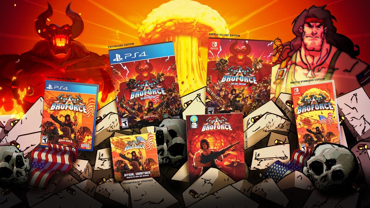 Broforce Standard and Deluxe Boxed Editions Out Now for Nintendo Switch ...